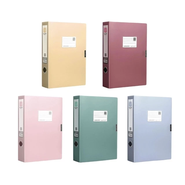 DOCUMENT FILLING BOX with Label Window Waterproof Plastic File ...