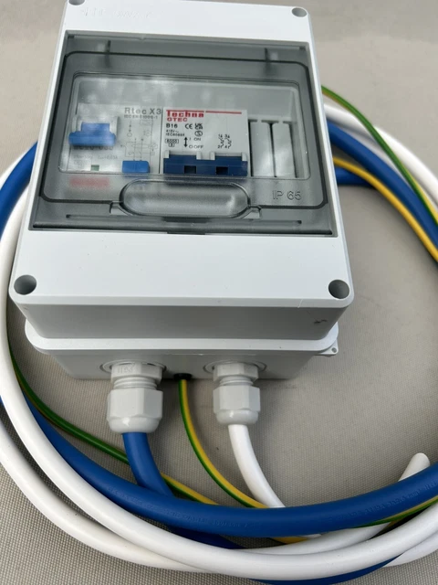 PREWIRED MAINS CONSUMER, Fuse Box Camper Van 240V Double Pole RCD & MCB ...