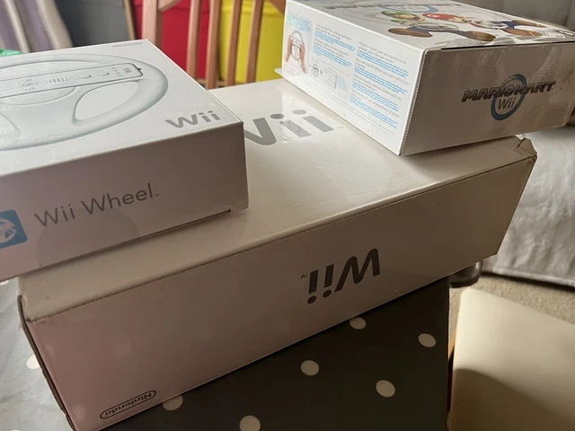 WORKING BOXED NINTENDO wii console bundle (Main console + Mario Kart ...