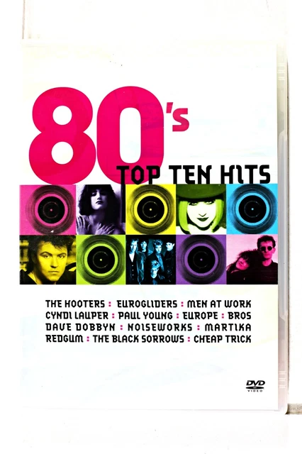 TOP TEN HITS - 80's (DVD) Men At Work, Redgum, Cheap Trick, Noiseworks ...