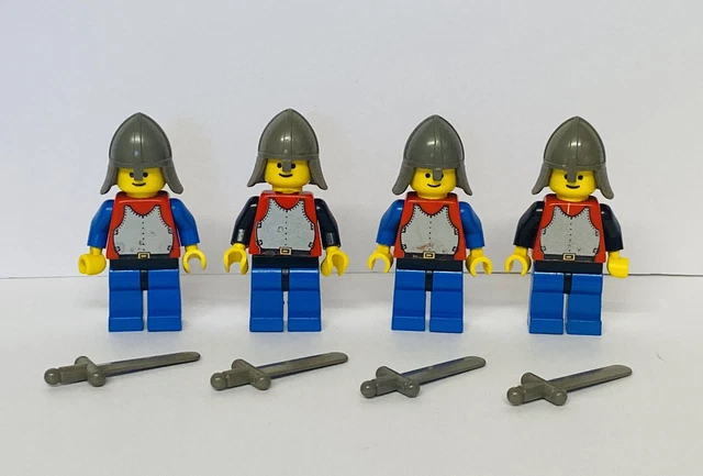 LEGO MINIFIGURE BREASTPLATE Castello Rosso Blu Minifigure Spade Vintage ...