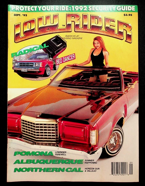 LOWRIDER MAGAZINE SEPTEMBER 1992 NO LABEL Car Shows Pomona Albuquerque ...