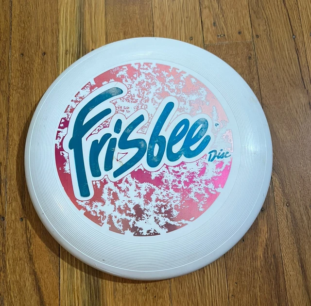 VINTAGE 1975 WHAM-O 9” White Competition Frisbee Original Flying Disc ...
