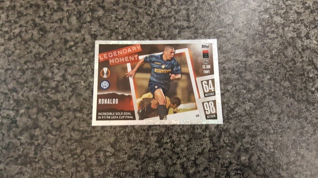 MATCH ATTAX 2023/24 No-449 R9 Ronaldo (Inter) Legendary Moment Mint £1. ...