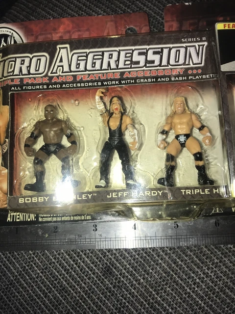 WWE MICRO FIGURE WRESTLING WRESTLING WRESTLER CON SEDIA PIEGHEVOLE ALTA ...