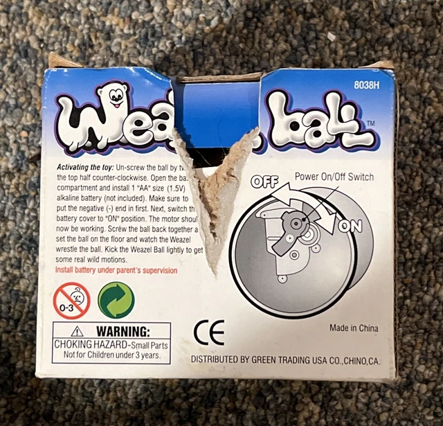 ORIGINAL WEAZEL WEASEL Ball Prank Gift Fun Toy for Dog Cat Pets ...