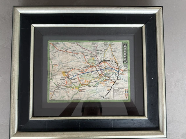 1912 ORIGINAL ANTIQUE LONDON UNDERGROUND RAILWAYS MAP By George Philip ...
