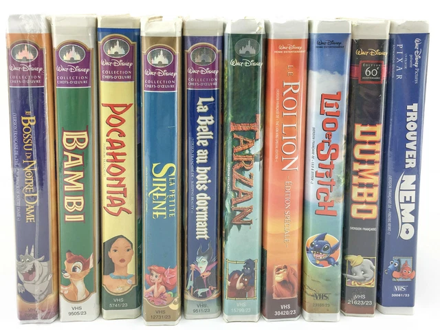 LOT 10 FRENCH Disney Movie VHS Tapes $29.99 - PicClick CA