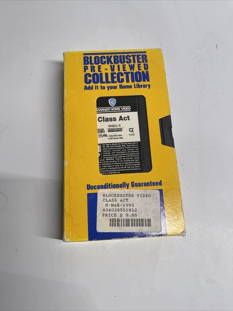 CLASS ACT BLOCKBUSTER Pre Viewed Collection VHS Warner Home Video 1992 ...