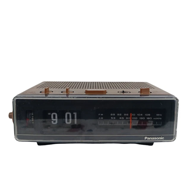 VINTAGE PANASONIC FLIP Clock Radio RC-6045 Alarm See Description ...