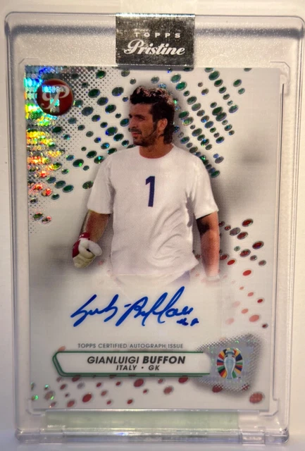 GIANLUIGI BUFFON #/99 Auto Topps 2023-24 Uefa Euro * Incontaminato ...