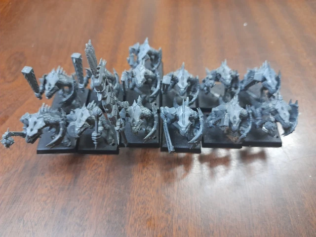 WARHAMMER FANTASY LIZARDMEN TEMPLE GUARD (13) Plastic Citadel GW Army ...