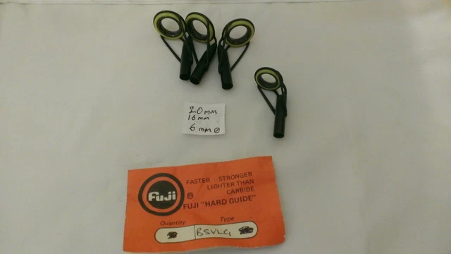 FUJI RINGS TIP green 90s fishing rod building genuine fuji japan all ...