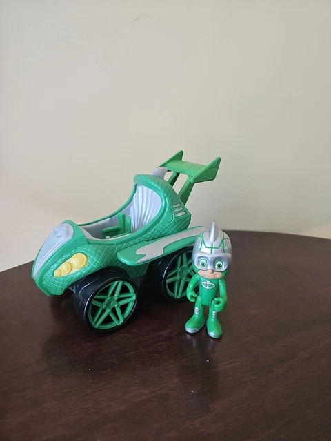 PJ MASKS POWER Racer Gekko-Mobile Vehicle Gekko Figure Just Play Frog ...