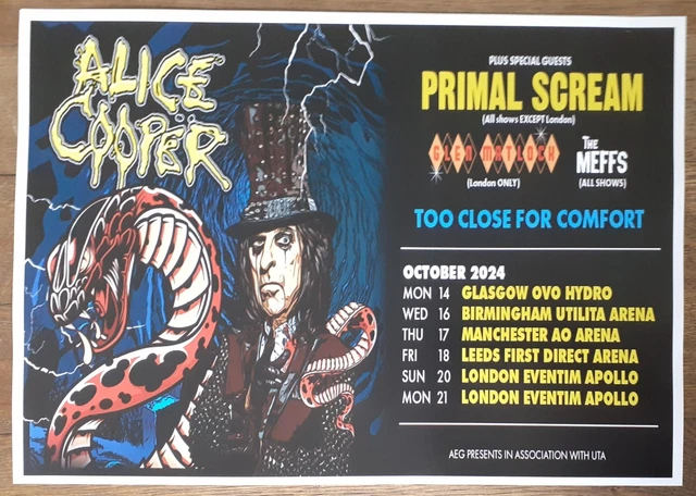 ALICE COOPER - live band music show 2024 promotional tour concert gig ...