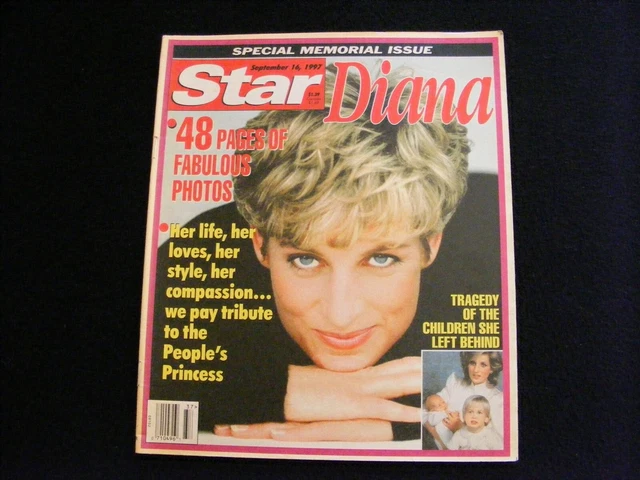 STAR MAGAZINE 1997 09 16 Princess Diana Special Memorial Issue $19.99 ...