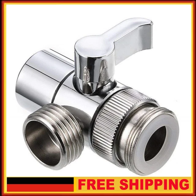 3-WEGE-SCHALTER-WASSERHAHN-ADAPTER, KUPFER-WASSERHAHN-ANSCHLUSS FÜR Dusche/Wasch EUR 4,24 ...