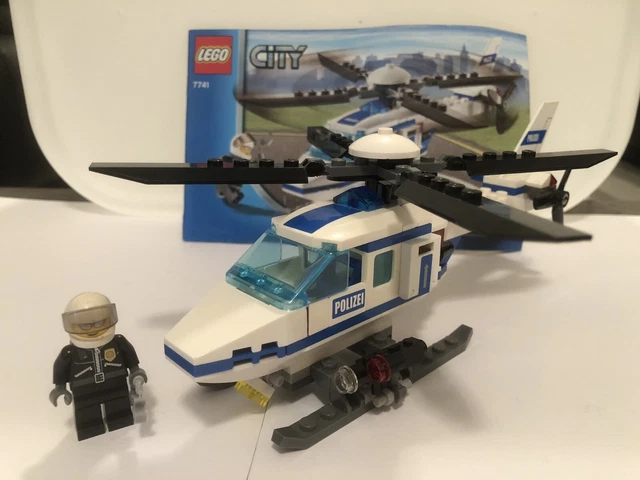 LEGO CITY 7741 Police Helicopter “Polizei” - 100% Complete with ...