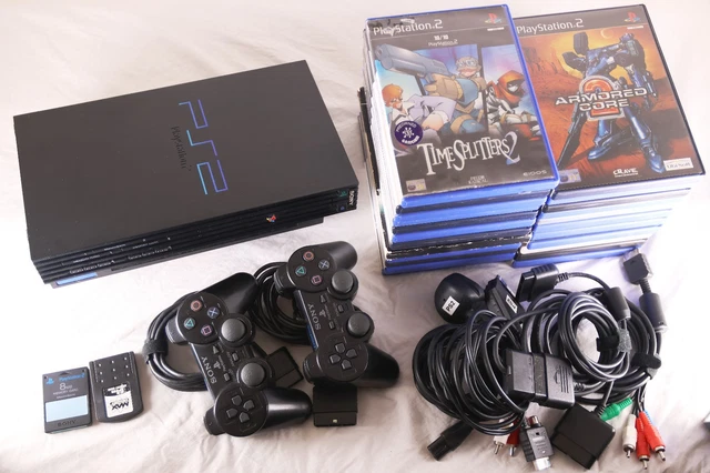 SONY PLAYSTATION 2 PS2 bundle, 2 controllers, 23 games £265.00 ...