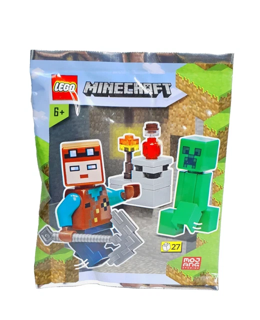 LEGO MINECRAFT 662204 Bergmann und Creeper Folie Packung Set ...
