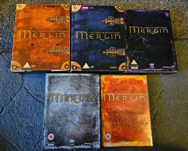 MERLIN COMPLETE DVD Collection Series 1-5 BBC £40.00 - PicClick UK