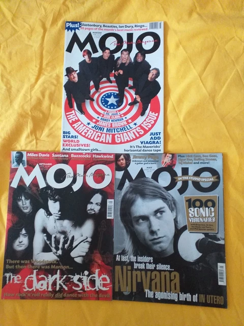 MOJO MAGAZINES NIRVANA In Utero PRINCE JONI MITCHELL James Brown THE ...