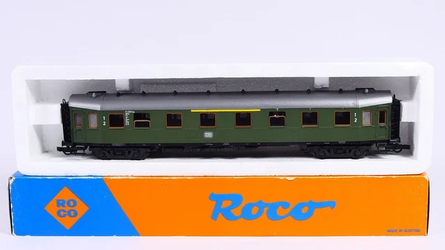 H0 DC ROCO 44450 Schnellzugwagen "Hecht" 1./2. Klasse der DB in OVP TOP ...