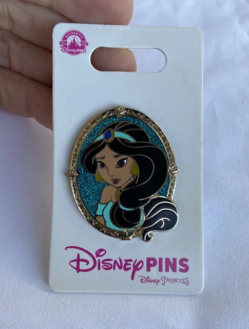 NEW DISNEY PARK Princess Jasmine Pin 2022 Gold Frame Portrait Aladdin ...