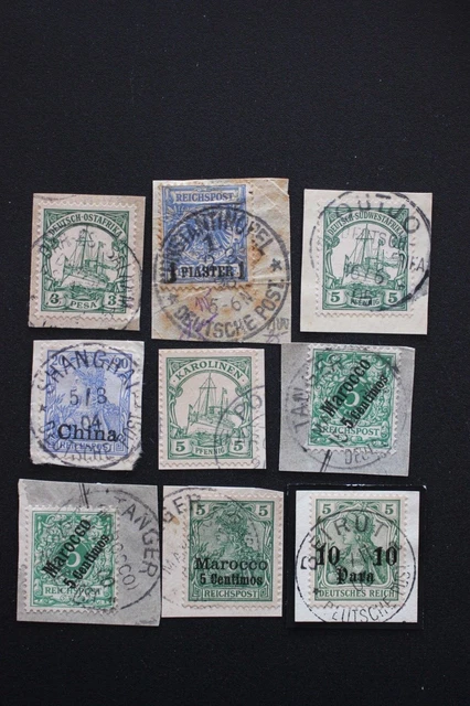 LOT X 9 BRIEFSTÜCKE DT KOLONIEN DOA CHINA TÜRKEI MAROKKO TOP! £2.32 ...