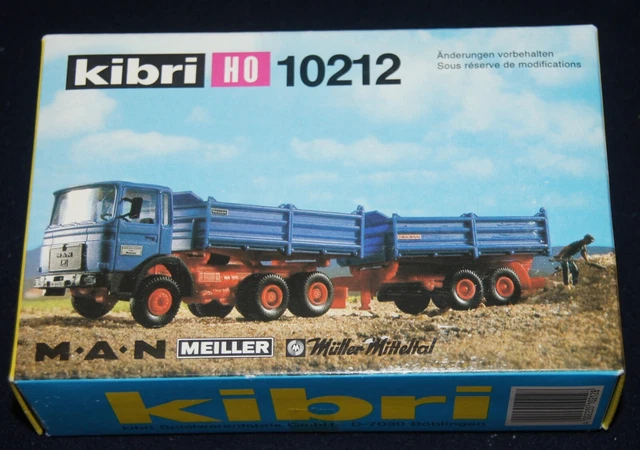 KIBRI 10212 - MAN 26.321 DFK 3-achs-Kipper mit Tandemanhänger (H0) EUR ...