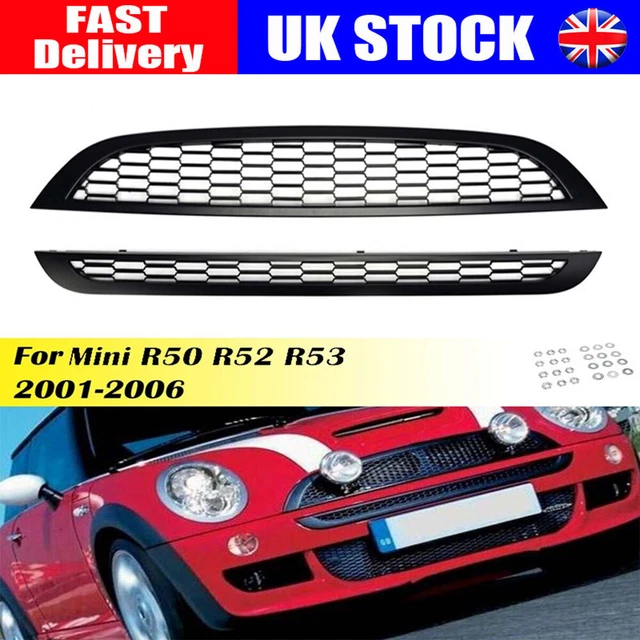 UK FRONT BUMPER Bonnet Mesh Grille for BMW Mini Cooper R50 R52 R53 2001 ...