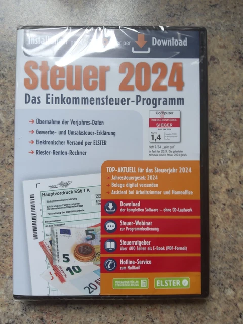 ALDI STEUER 2024 Steuererklärung in 2025 für 2024 NEU ovp. ungeöffnet versiegelt EUR 10,00 ...
