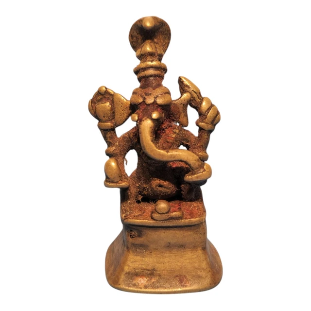 ANTIQUE BRASS GOD Ganesh Statue $300.62 - PicClick AU