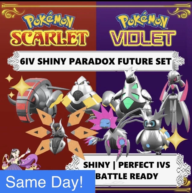 POKEMON SCARLET VIOLET EVERY Shiny Future Paradox Pokémon 6IV Best ...