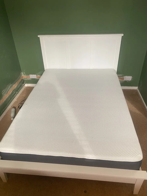 DUSK SALCOMBE DOUBLE Bed Frame - White. Good condition. £94.28 ...