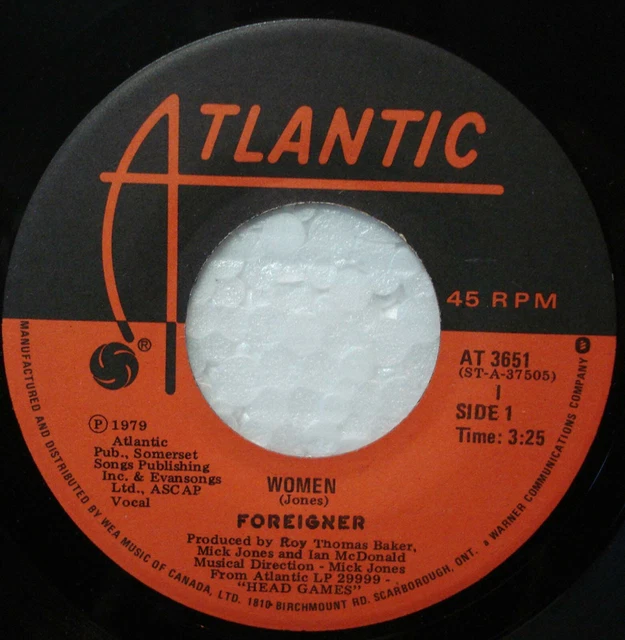 FOREIGNER - WOMAN / The Modern Day - Original 45RPM in Canada $9.99 ...