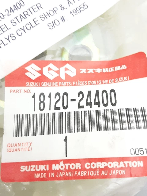 NEW GENUINE SUZUKI 18120-24400 REEL ALT125 LT125 LT185 LT230 QuadRunner ...