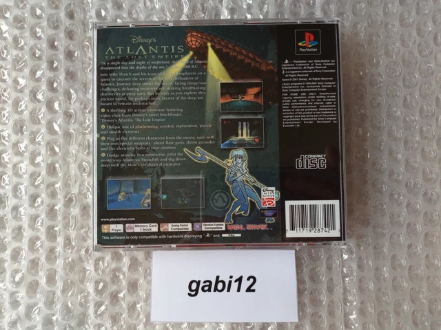 ATLANTIS: THE LOST Empire Sony PlayStation 1/Ps1 £113.54 - PicClick UK