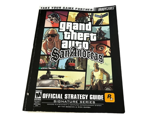 GRAND THEFT AUTO San Andreas Strategy Guide Game Book Bradygames w/Map ...