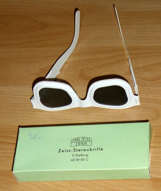 5 STÜCK ZEISS-STEREOBRILLE von Karl Zeiss Jena, 3D Polarisationsbrille ...