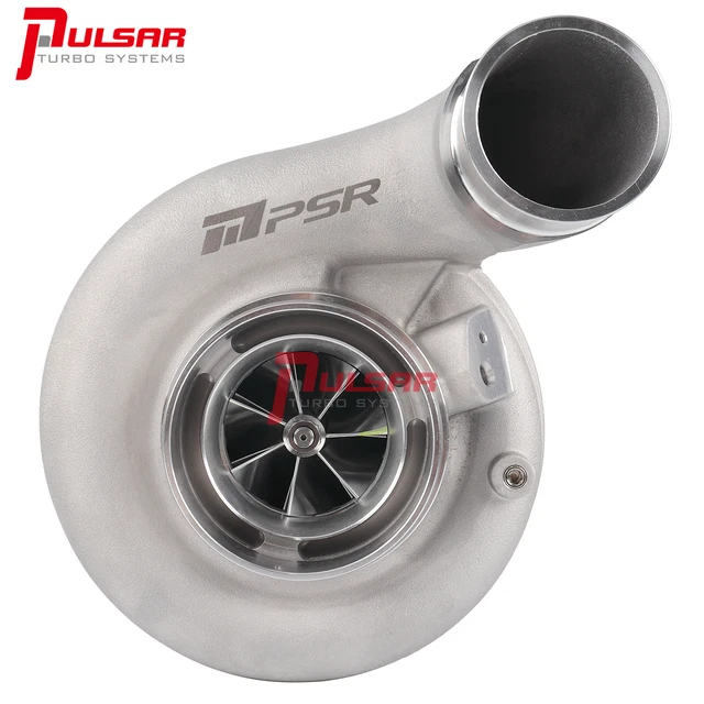 PULSAR 369D BILLET Ball Bearing Turbo with 90° Elbow Outlet Compressor ...