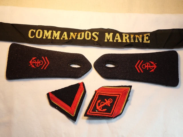 BANDE DE BACHI commando de marine et lot insignes tissus Marine ...