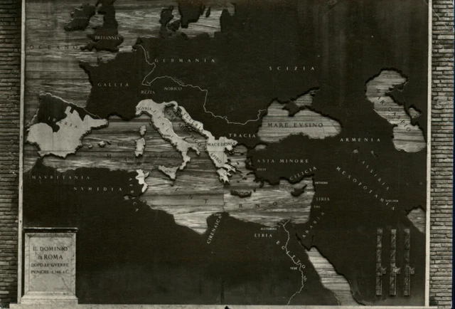 ROME ITALY MAP Dominion of Rome after Punic Wars 146 BC Italian ...