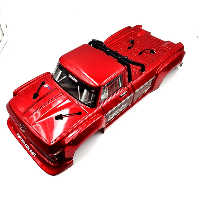 ARRMA OUTCAST 4S V2 RED Body Shell ARA402361 Painted Bodyshell & Cage W ...