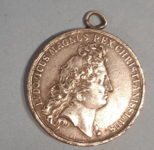 RARE MEDAILLE LOUIS Xiv Ludovicus Magnus Rex Chritianissimus Victoria ...