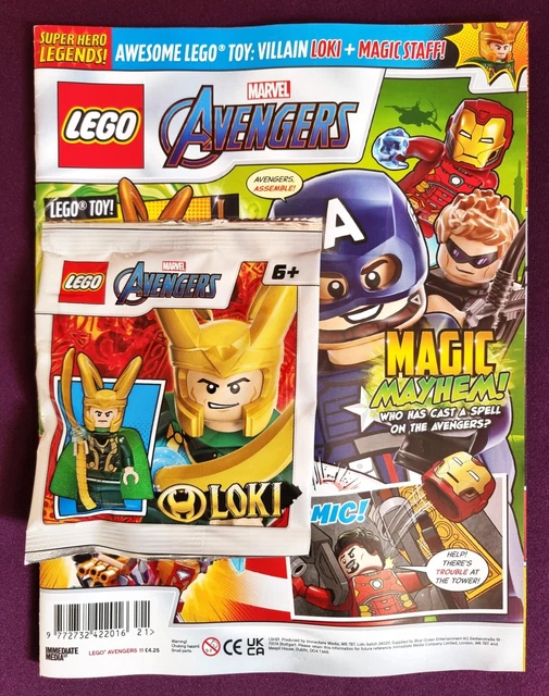 LEGO MARVEL SUPER Heroes Avengers Classic Loki Magazine Issue 11 Rare ...