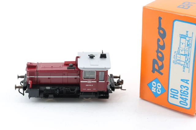 H0 ROCO 04163A DB 333 111-3 Rangierlok Diesellok DEFEKT analog DC OVP ...