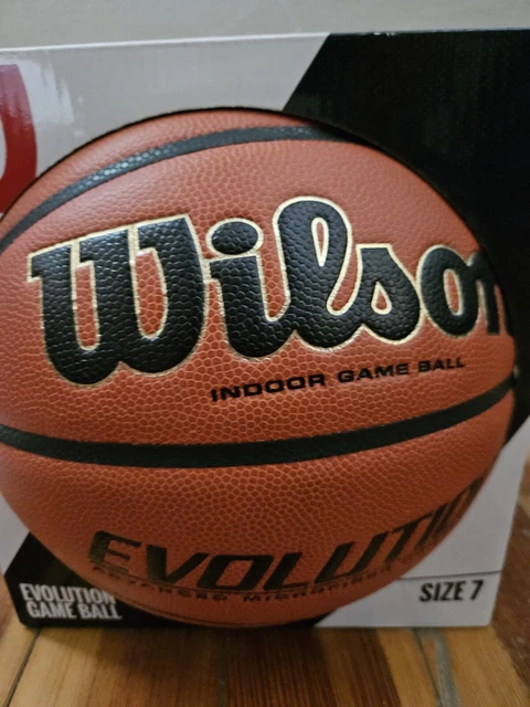 WILSON EVOLUTION 29.5 Inch Indoor Game Basketball - Mens Official Size ...