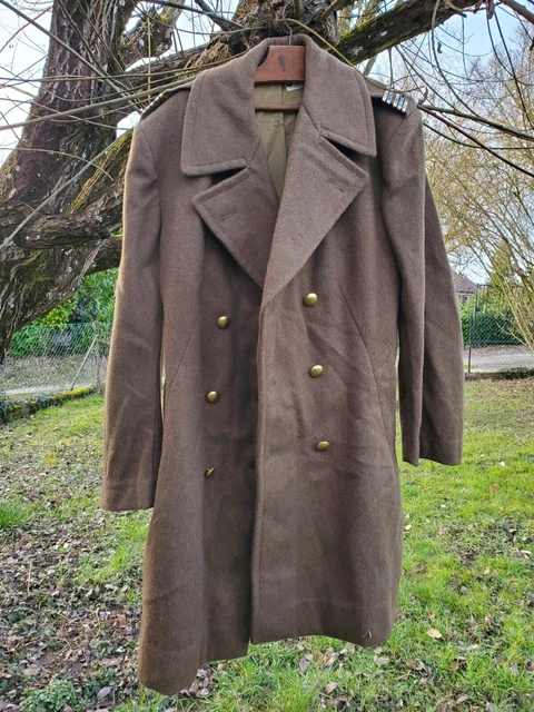 CAPOTE MILITAIRE FRANÇAISE Ww2 Manteau Uniforme Gabardine EUR 89,00 ...