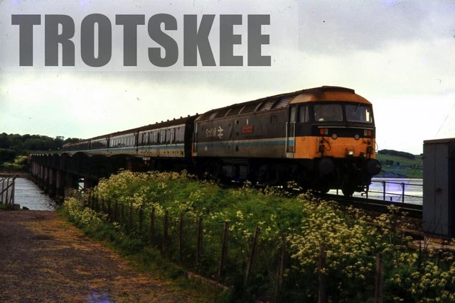 35MM SLIDE BR British Railways Diesel Loco Class 47 47711 1985 Montrose ...